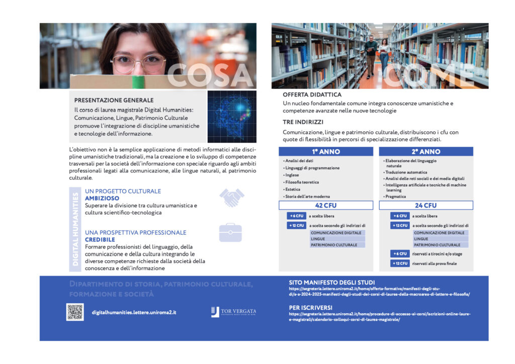 Corso di Laurea magistrale in Digital Humanities – Corso di laurea ...